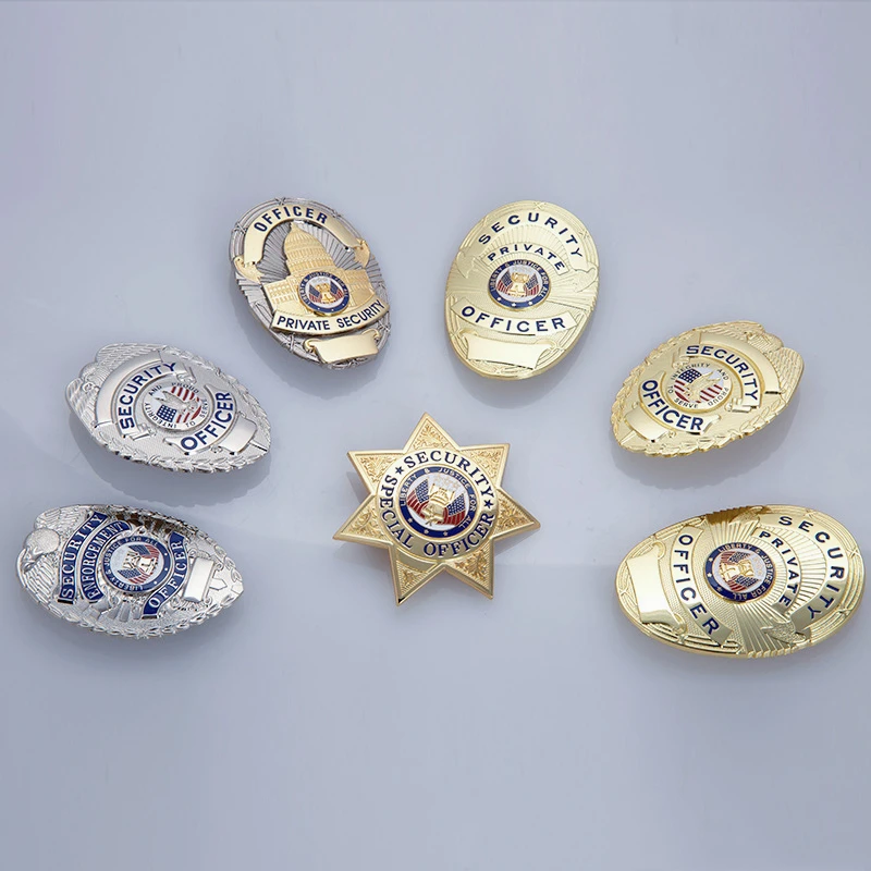 12 Years Factory Custom Metal Security Badge With Leather Ball Chain ...