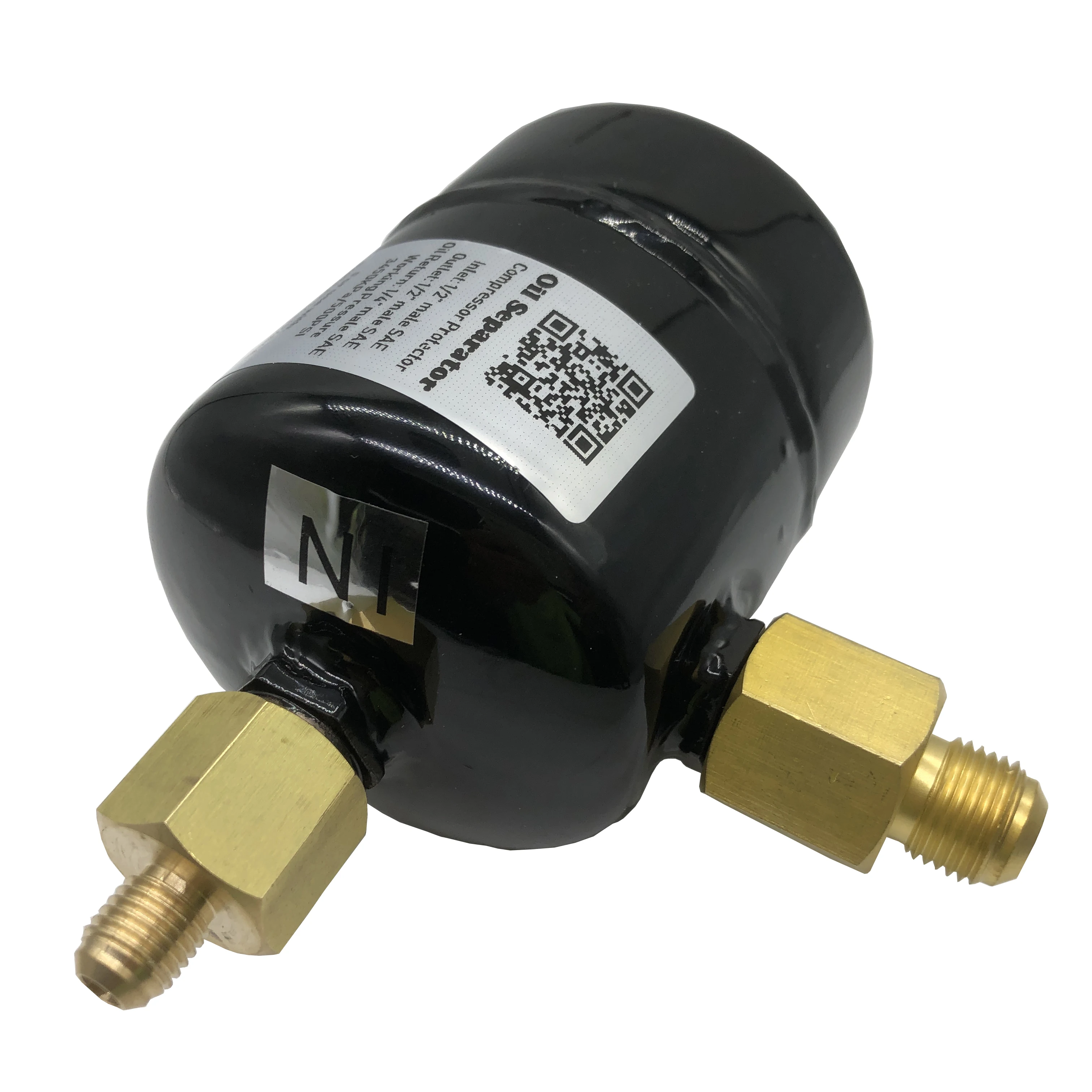 Oil Separator with Capillary Throttle for Small Compressors