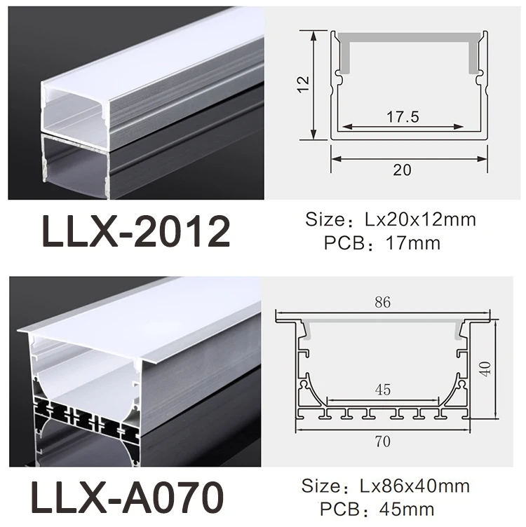 30mm Led Profile Light Aluminum Tile Trim Profile Customized Dies ...