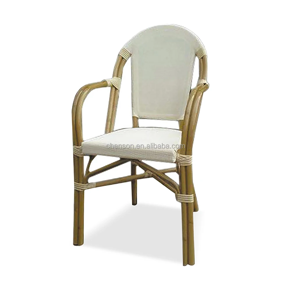 Aluminum Frame Bamboo Like Dining Chair Bistro Cafe Bamboo Chair - Buy ...