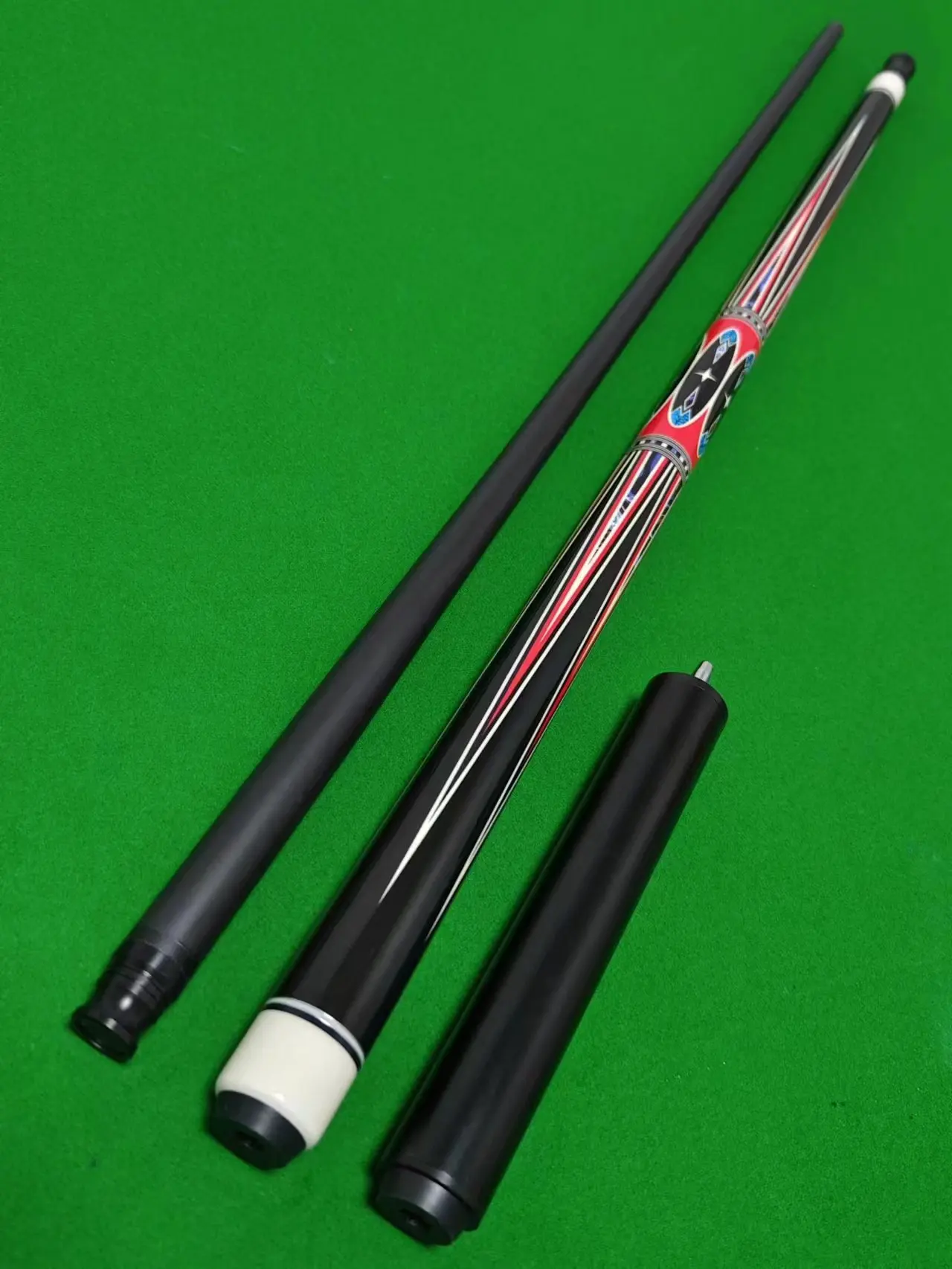 Popular High-tech Carbon Fiber Shaft Handmade 12.5mm Tip Billiard Pool ...