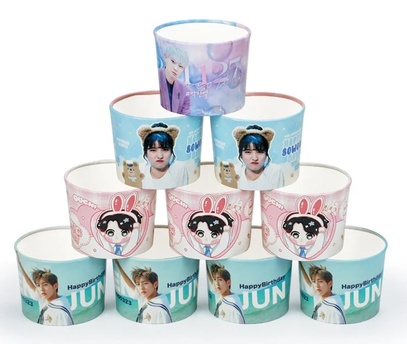 Custom Printed Cupsleeve - Kpop & Thick Cardboard Paper