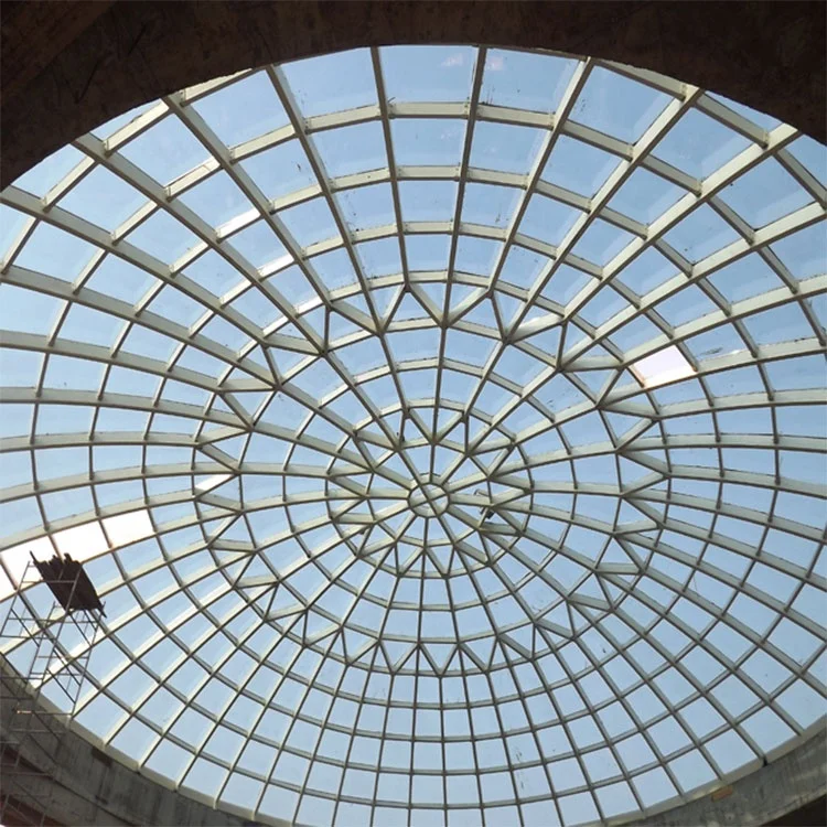 All Bolted Space Frame Steel Skylight Dome Structure Design