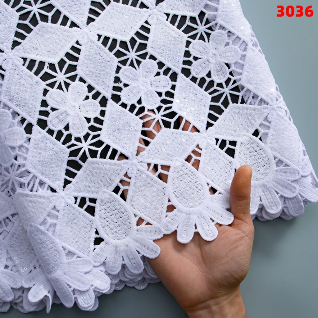 African 2022 Lace Materials Fabric - White Dress Ladies Lace