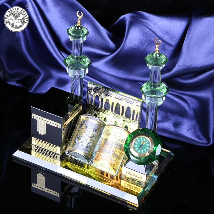 Crystal Cut Glass Kaaba Mecca Makkah Allah Ramadan Islamic Gift Mh ...