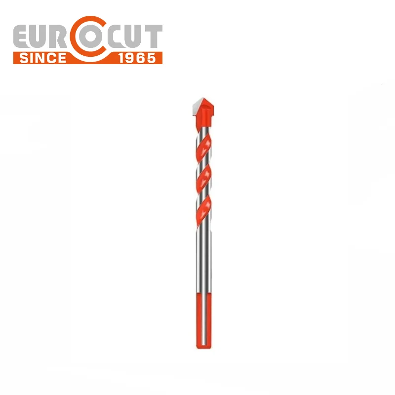 EUROCUT YG8C Flat Head Masonry Drill Multifunction High Carbon Steel ...