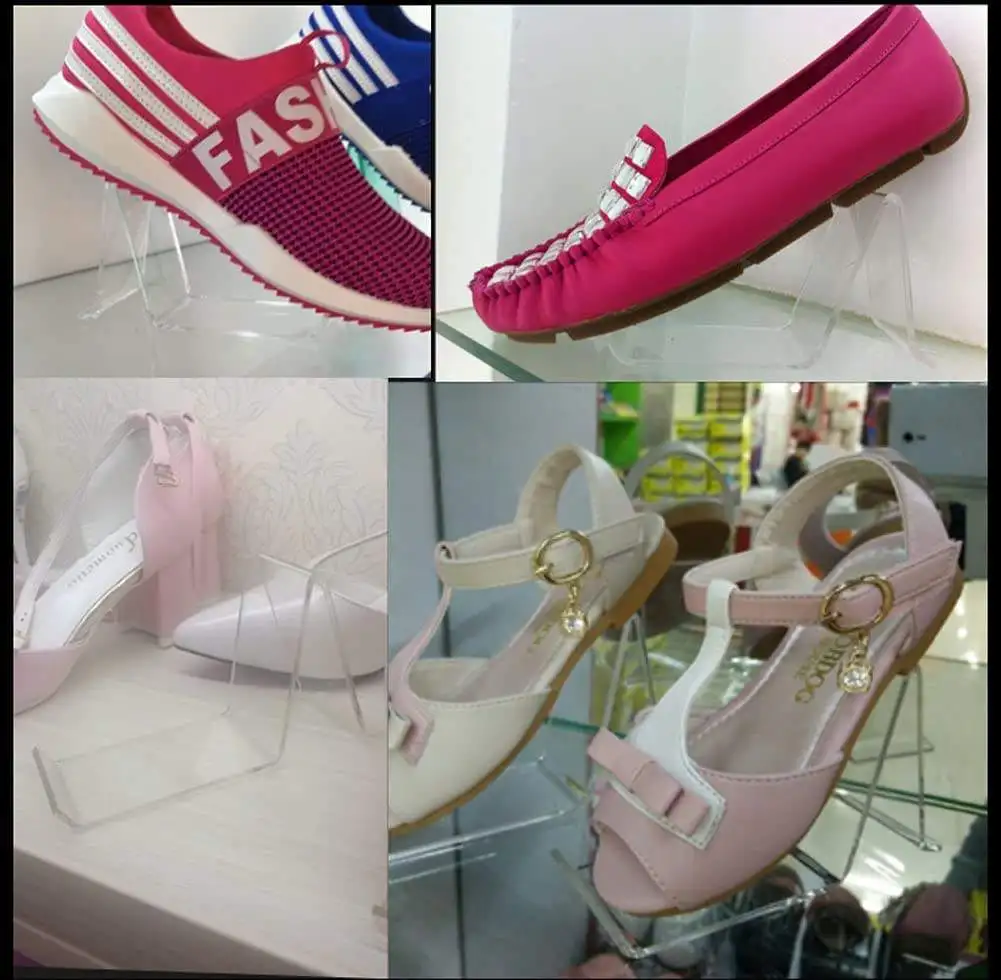 Acrylic Clear Shoe Display Stand Shoe Display Rack Holder Display For ...