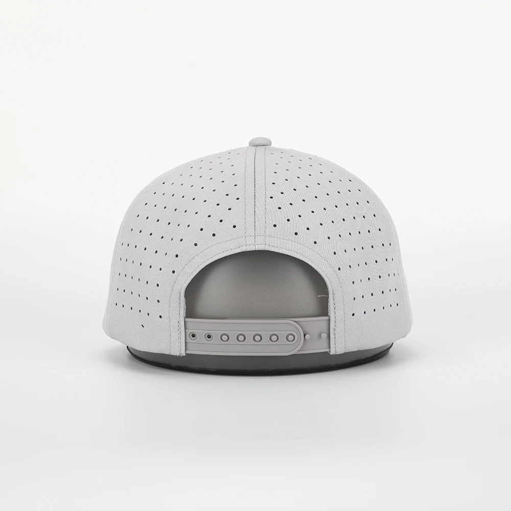 Custom Mens 5 Panel Laser Cut Hole Perforated Gorras,Waterproof Sport ...