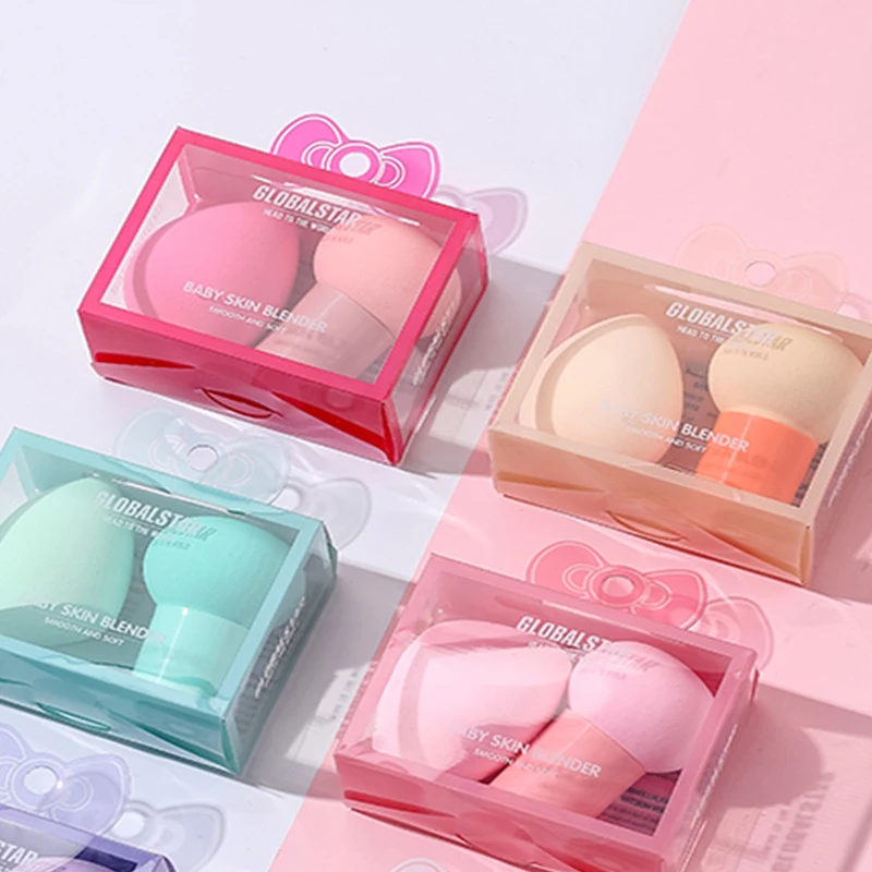 Wholesale 2pcs Mushroom Head Powder Puff Makeup Egg Cushion Foundation ...