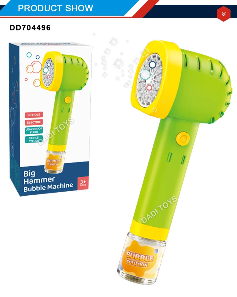 30 Hole & 10 Hole Summer Bubble Hammer - Automatic Blower