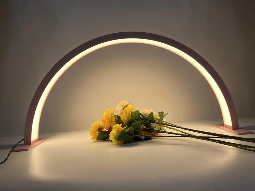 84cm 40w Custom Logo Beauty Nail Table Arc Led Half Moon Ring Light For ...