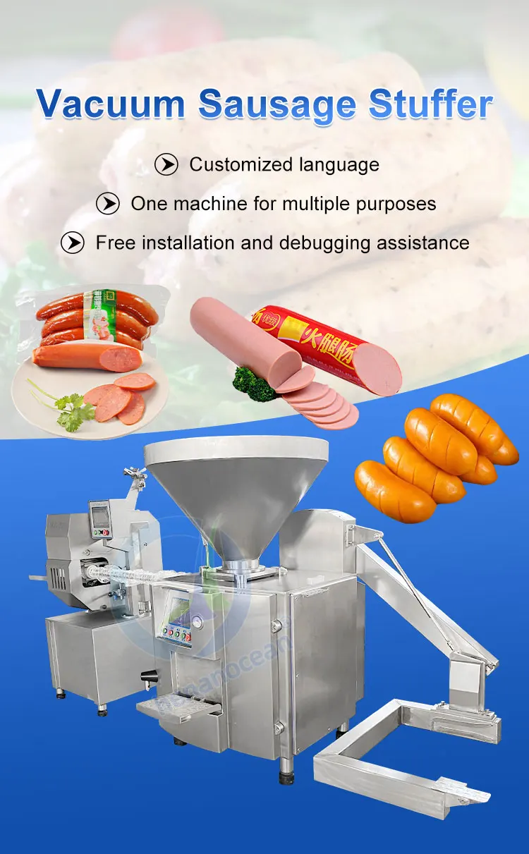 Industrial Hydraulic 30 Litros 50kg Sausage Make Machine Semi-automatic ...
