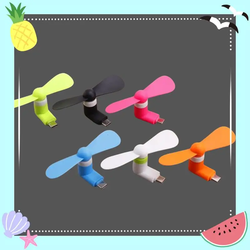 New Cheap Mini Portable Cool Phone Fan For Apple Iphone Type-c Micro ...