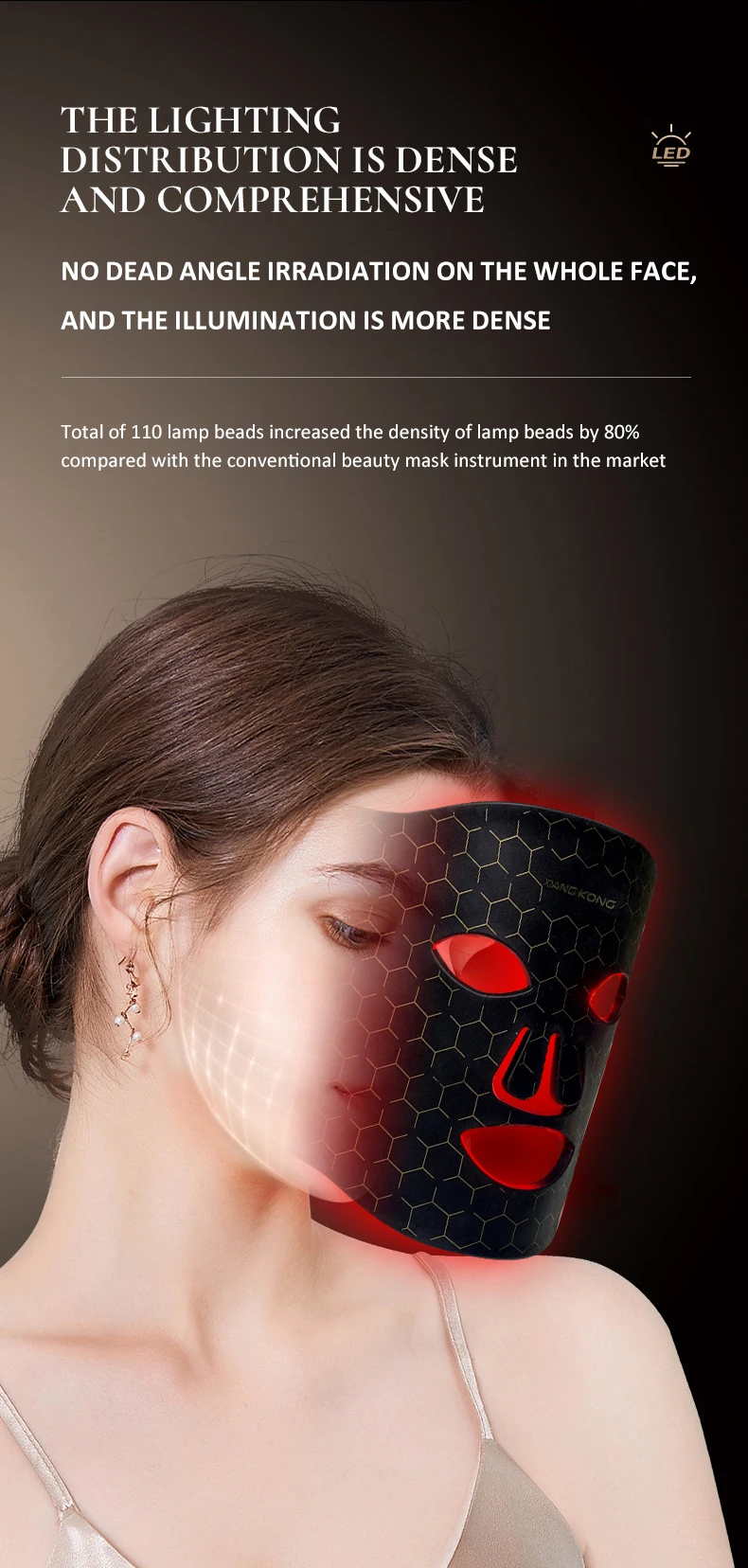 Wholesale Portable Wireless Anti-acne 7 Led Color Light Therapy Mask ...