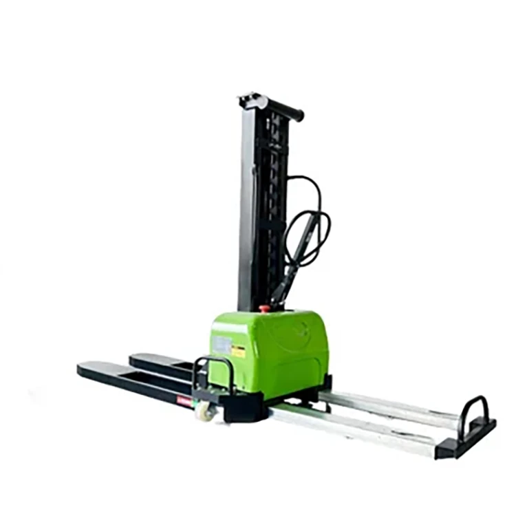 Hydraulic Hand Stacker Truck Mounted Forklift Automatic Up And Down ...