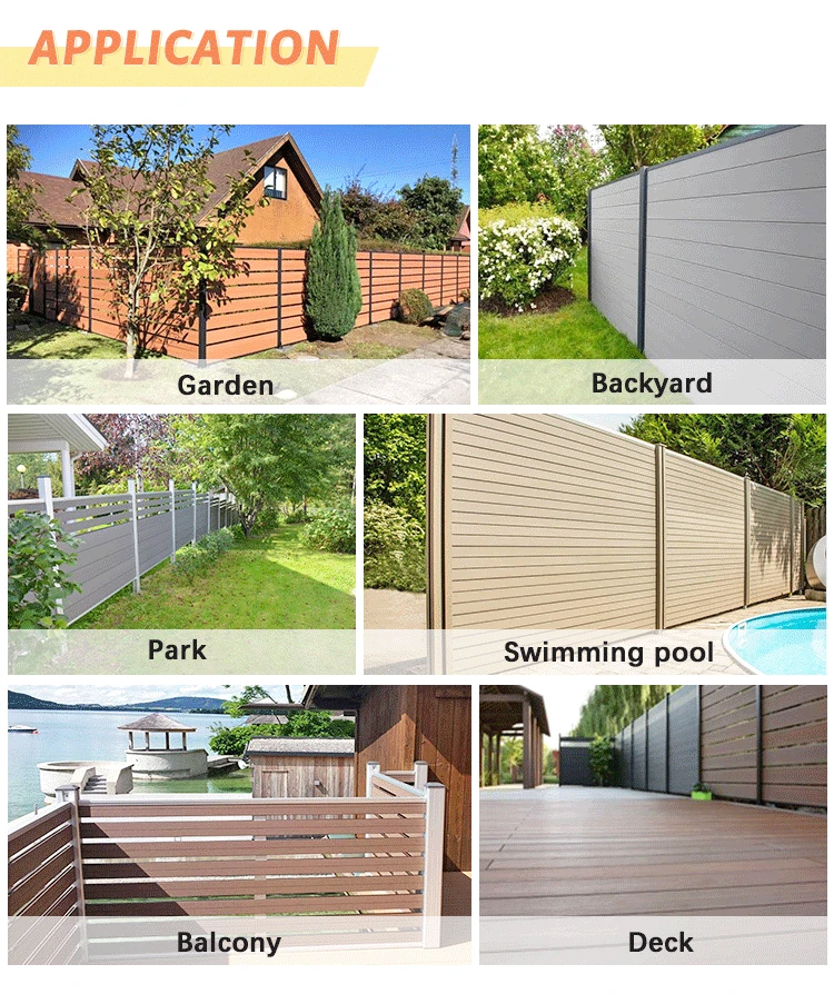 Eco Material Black Wood Composite Decking Aluminum Post Vertical ...