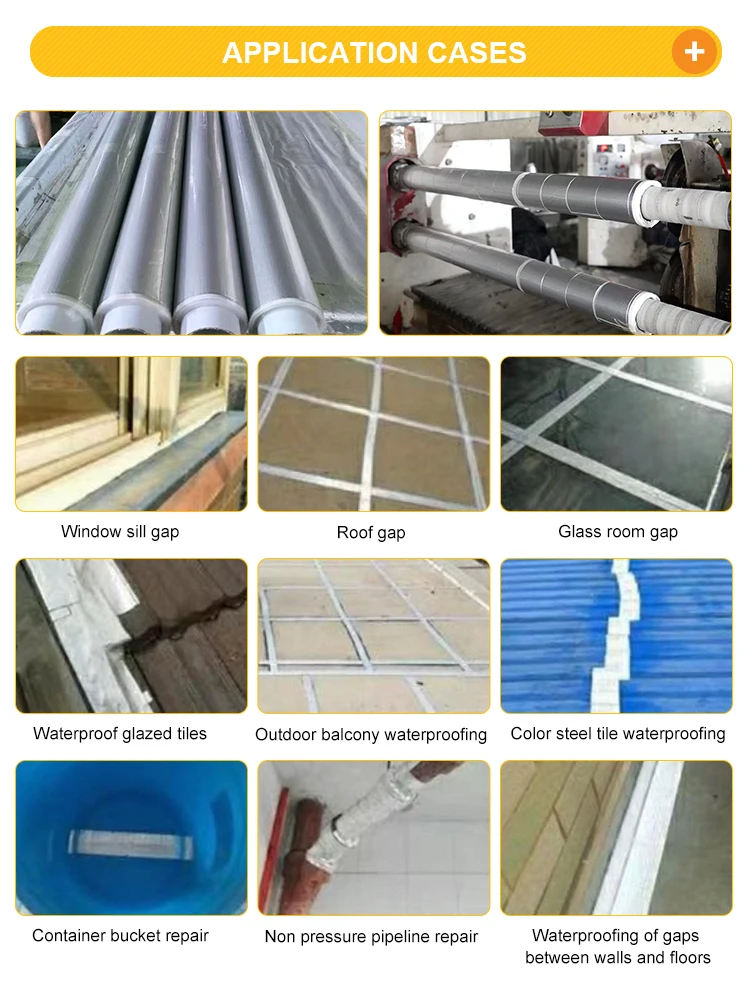 10mm Self-Adhesive Butyl Rubber Waterproof Tape 5m Outdoor Roof ...