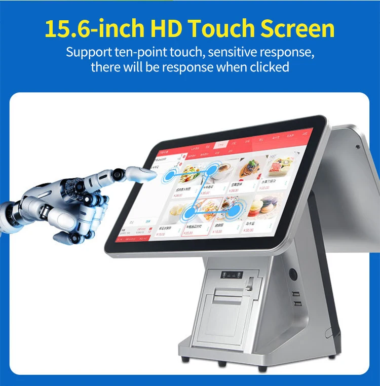 Smart Cashier Pos All In One 15.6 Inch Windows Touch Screen Cash ...