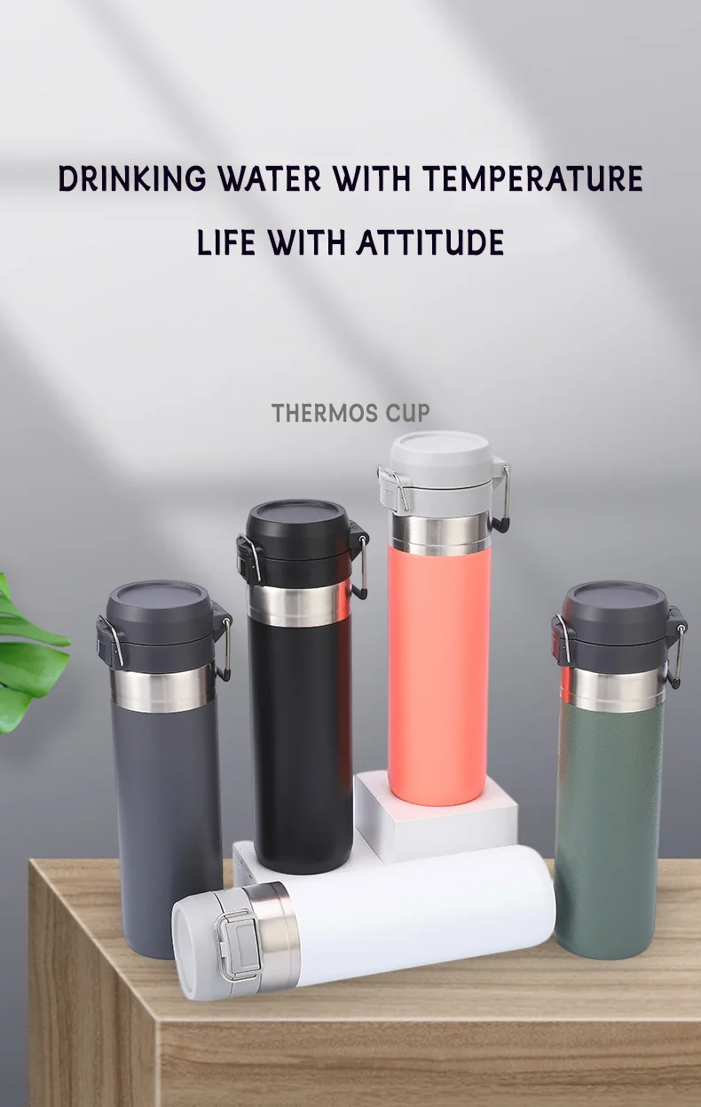 Double-layer Stainless Steel Handheld Insulation Outdoor Mountaineering ...
