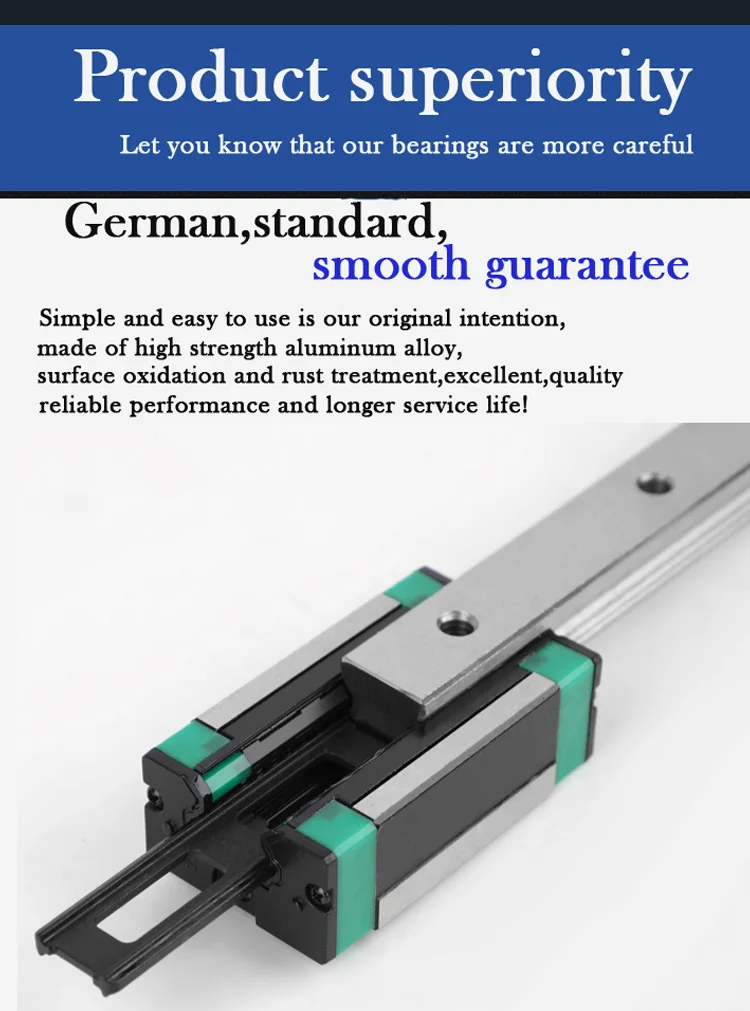 Hgr Series Linear Guide Rail Hgr15 Hgr20 Hgr25 Cnc Machine Parts For ...