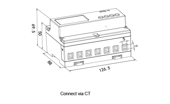 Acrel Dtsd1352-c 3 Phase Rs485 Zero Export Bidirectional Monitor Energy ...