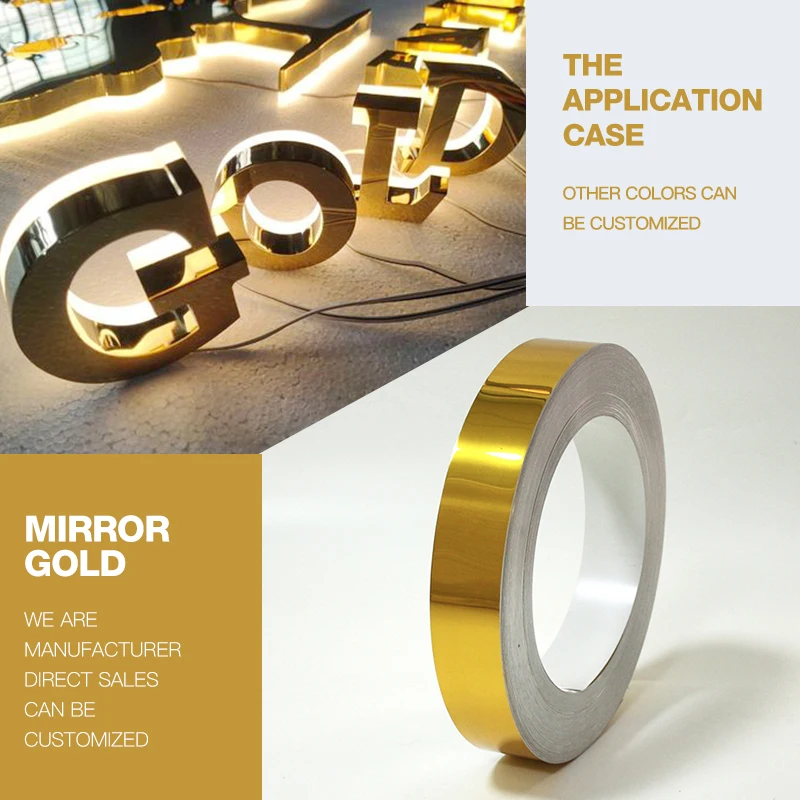 Made in China Aluminum Coils Mirror Gold Color for Channel Letters for ...