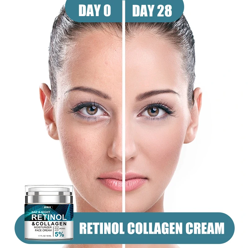 Sumax 50ml Retinol Cream - Anti-Aging Moisturizer with Collagen for Day ...
