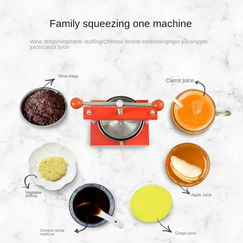 Manual Stainless Steel Fruit & Vegetable Press for Juice Production