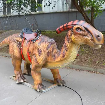 Animatronic Electric Dinosaur Rides Realistic Amusement Park Ride Life ...