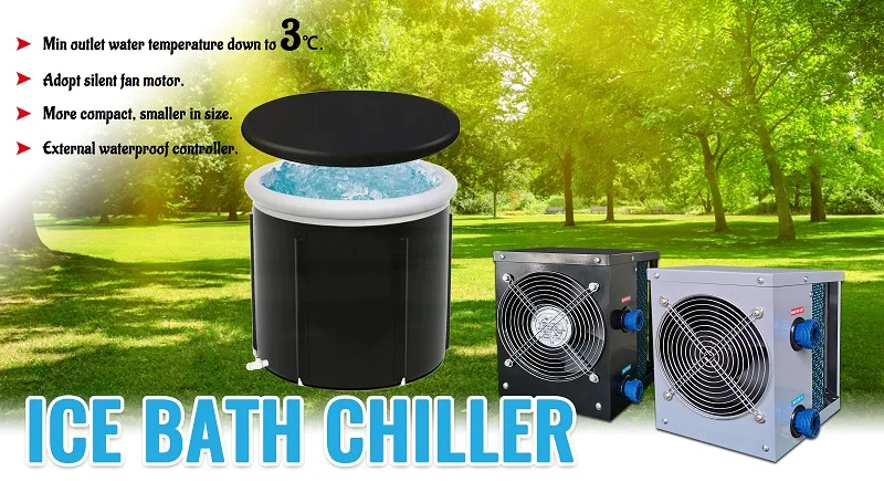 Oem Portable Ice Bath And Chiller Galvanized Steel Shell R32 R410a Mini ...