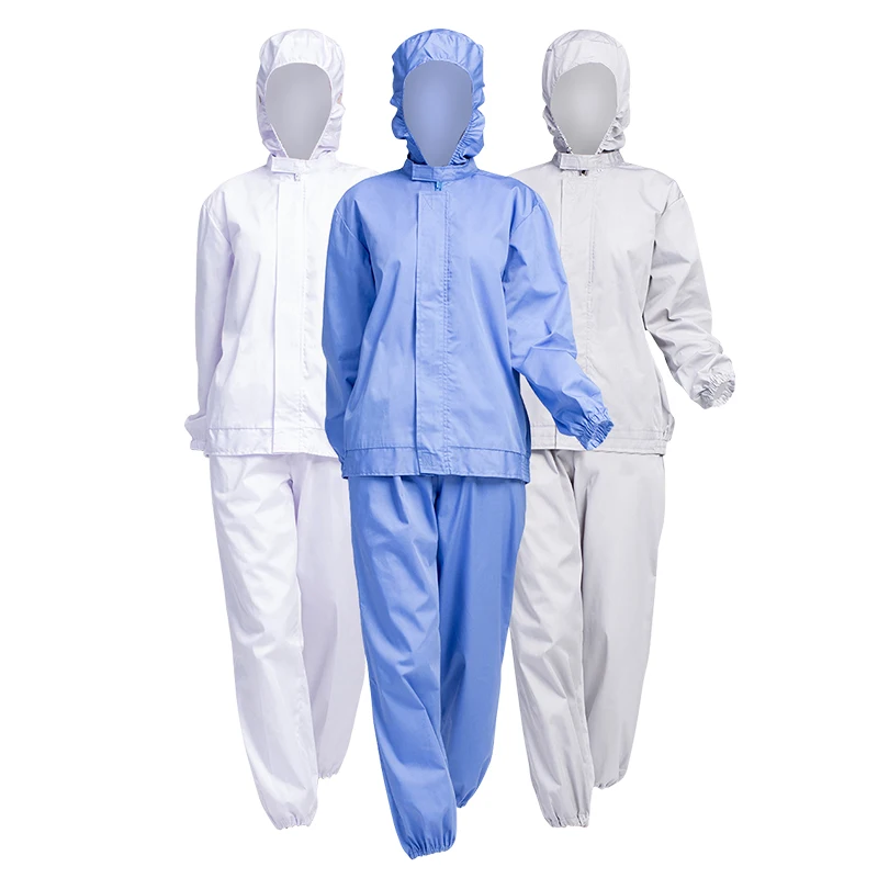 Customized Breathable Cotton Hooded Workwear Food Factory Workshop ...