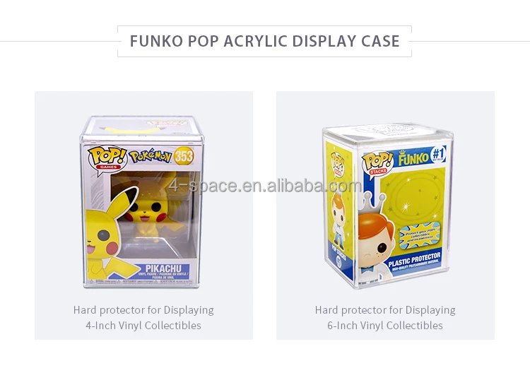 Stackable Acrylic Funko Pop Display Case 4 In Pop Vinyl Collectible Toy ...