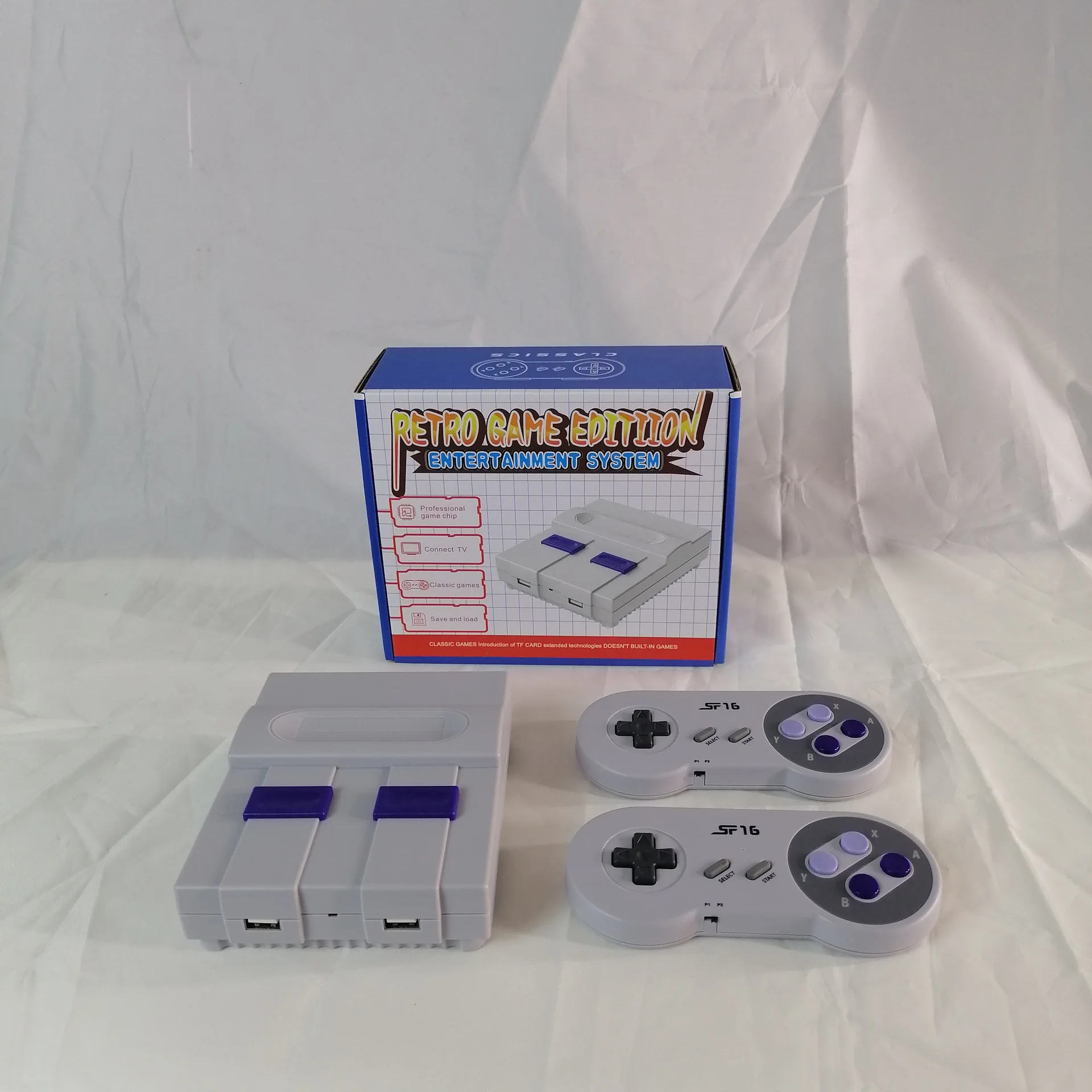 16 Bit Sn Plus Wireless 4k Tv Video Family 1700+ Games All In One ...