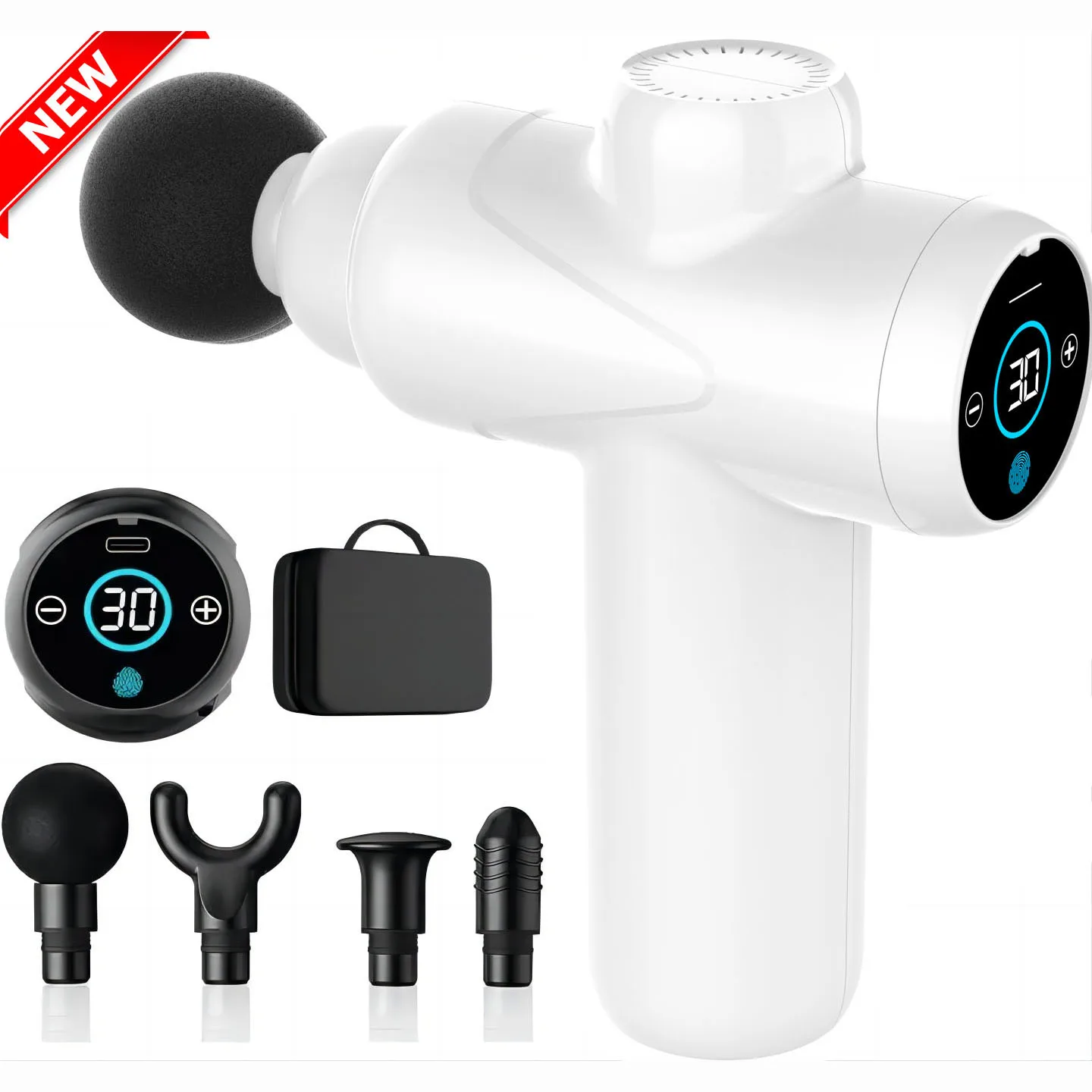 Phenitech 2024 Mini Massage Gun Led Touch Screen Small And Portable Deep Issue Promote Body