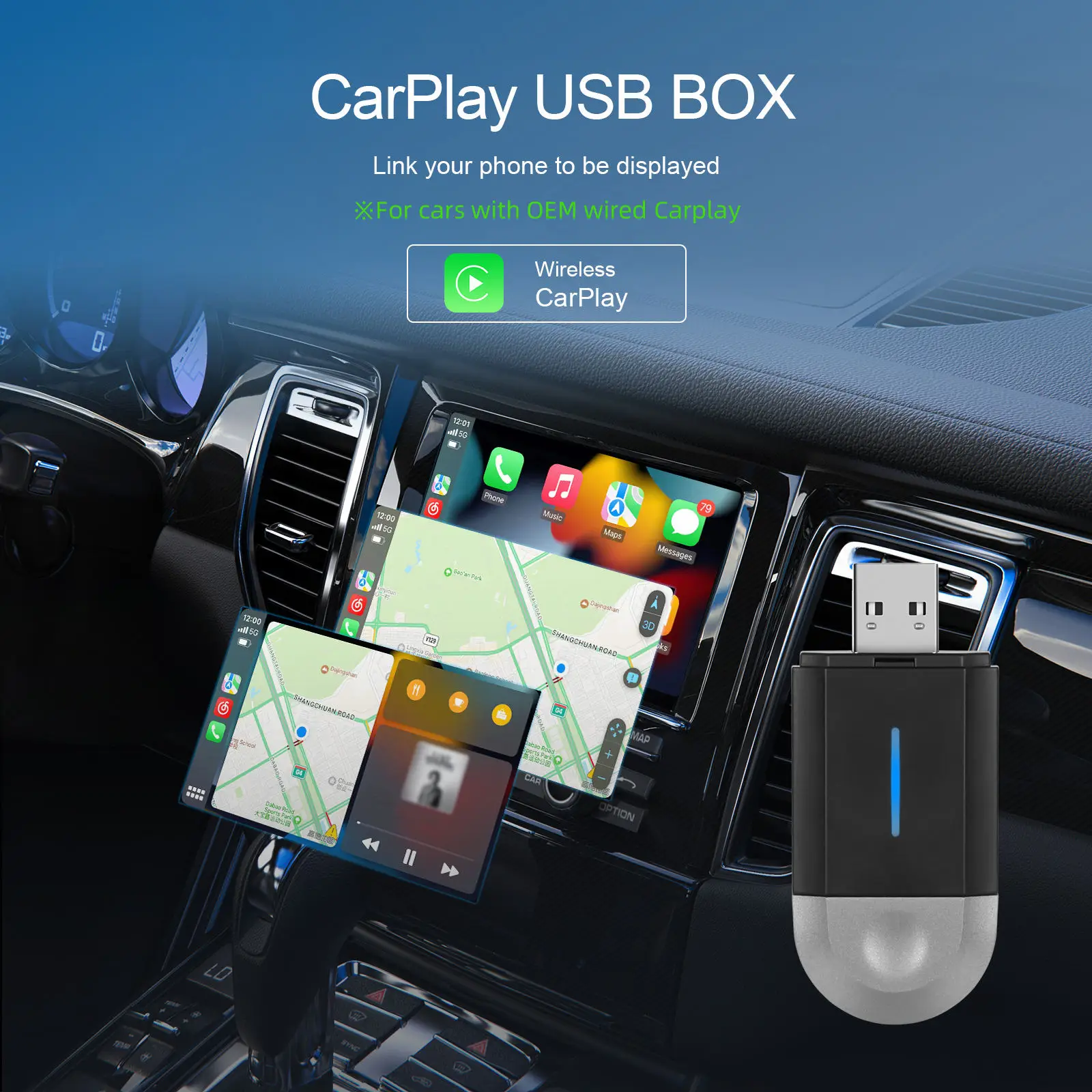 Premium Factory Wireless Carplay Android Auto Solution Customizable ...