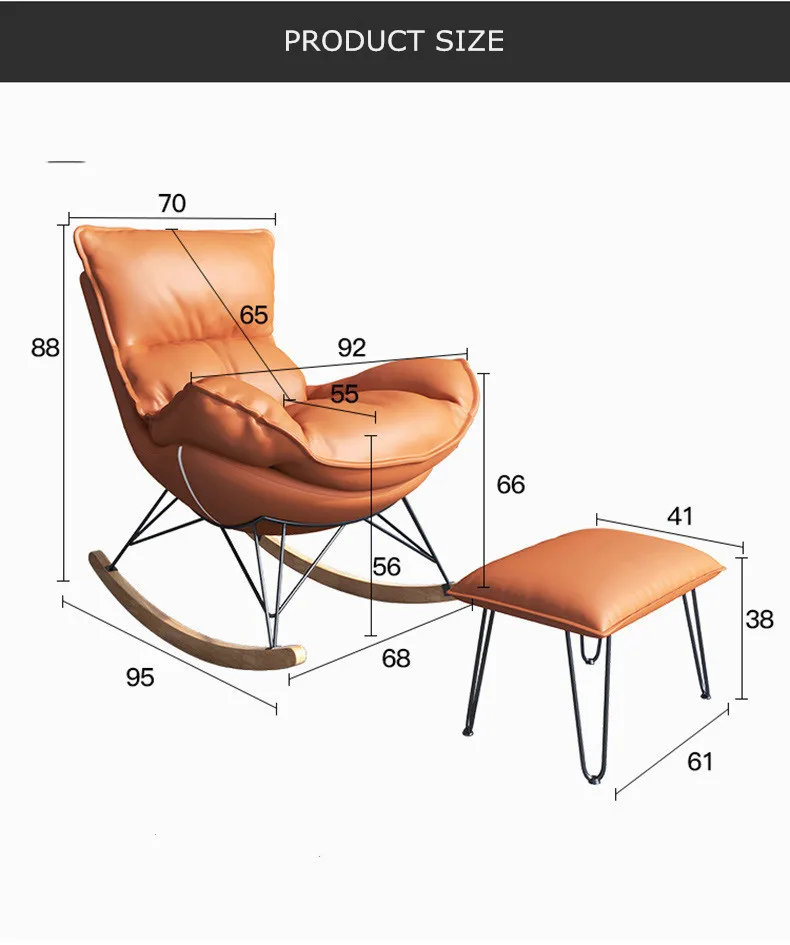 Simple Recliner Stable Chair Wooden Frameoutdoor Nap Rest Convenient ...