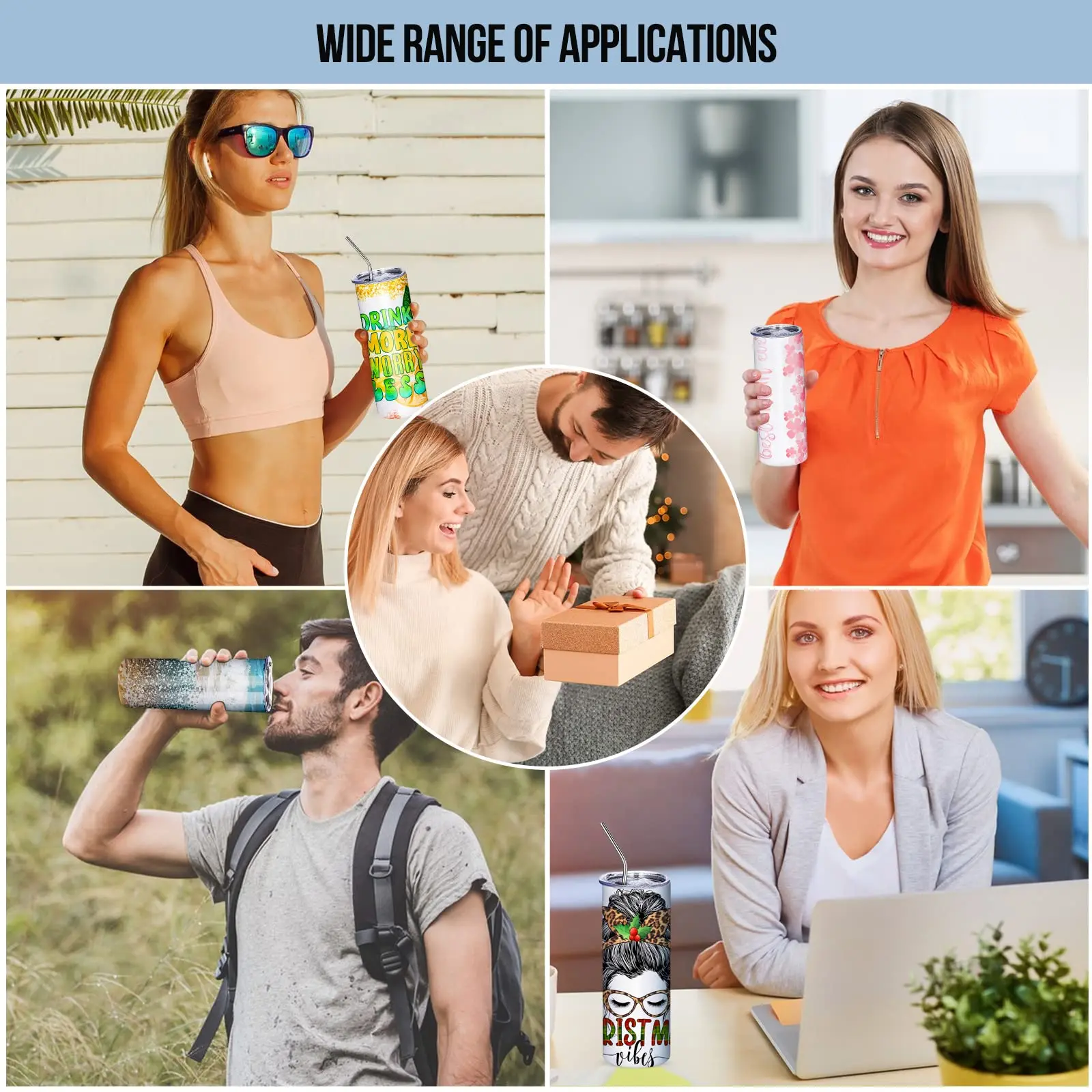 Customize Thermos For Sublimation Tumblers 20 Oz Straight Sublimation ...