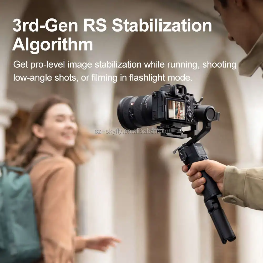 New JHDDJI Original RS3 RS 3 Mini Combo Stabilized Handheld Camera with 1.8" OLED Touchscreen ...