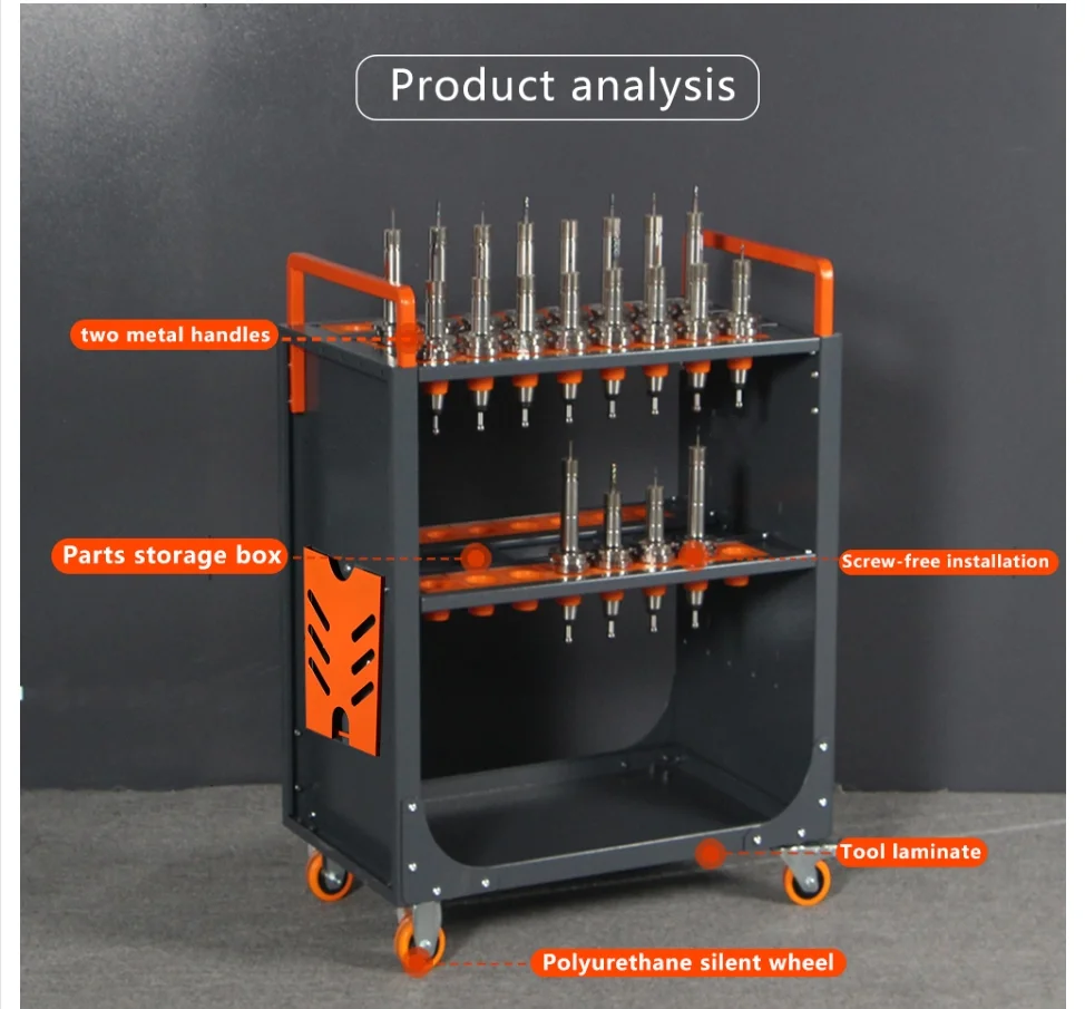 CNC Tool Holder Carts - Efficient Storage Solutions