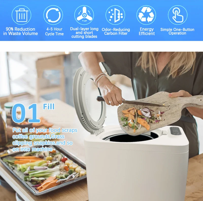500W SHL-23C Electric Food Waste Disposer for Outdoor Use
