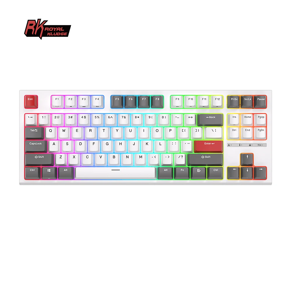 Royal Kludge Rk R87 Gaming Mechanical Keyboard Rgb Led Wireless ...