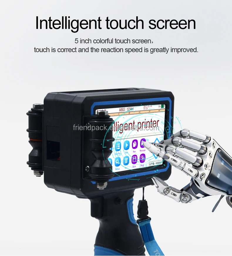 Inkjet Handheld Hand Batch Coding Machine Ink Printer On Pipe Tube ...