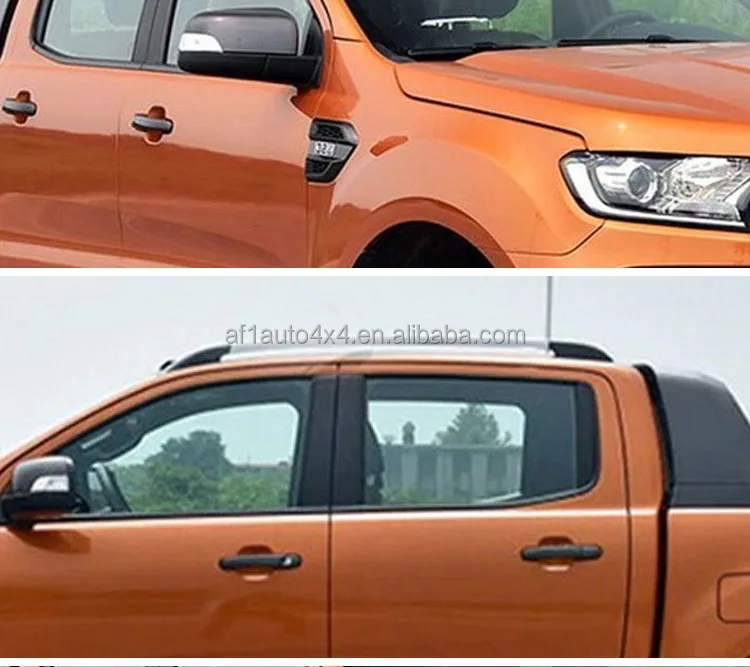 Roof Rails Rack For Ranger T6 2012-2016 Polished Top Side Rack Bars ...