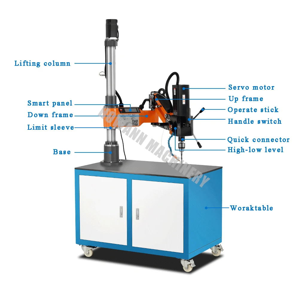 M3-M16 Universal Electric Tapping Machine Servo Tapping Machine Touch ...