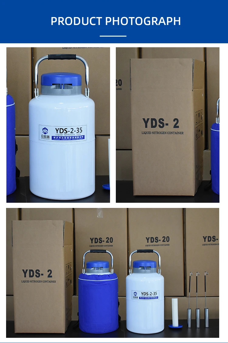 PCZPX 2L Liquid Nitrogen Container with Easy Operation Lightweight ...