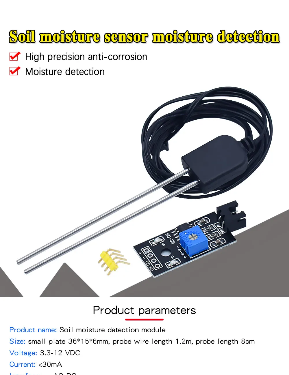 Soil Moisture Detector Module - Reliable Humidity Sensor