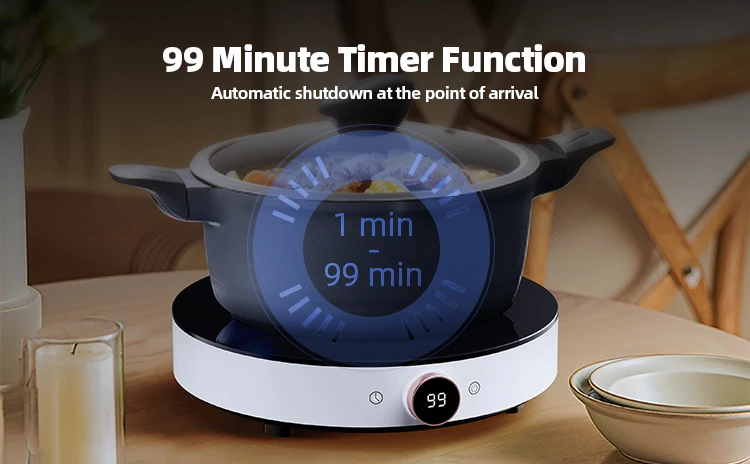 Round Type Touch Control Ultra Thin 2000w Low Price Induction Cooker ...