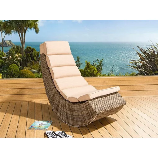 Cozy Home Terrace Relaxing Sunbathing Daybed Furniture Rattan Outdoor ...