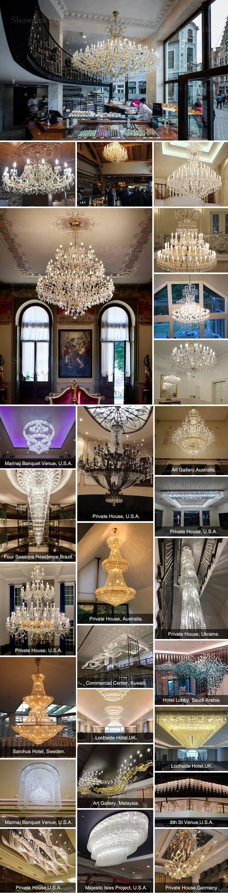 Hotel Chandeliers - Customized Luxury Lighting Solutions