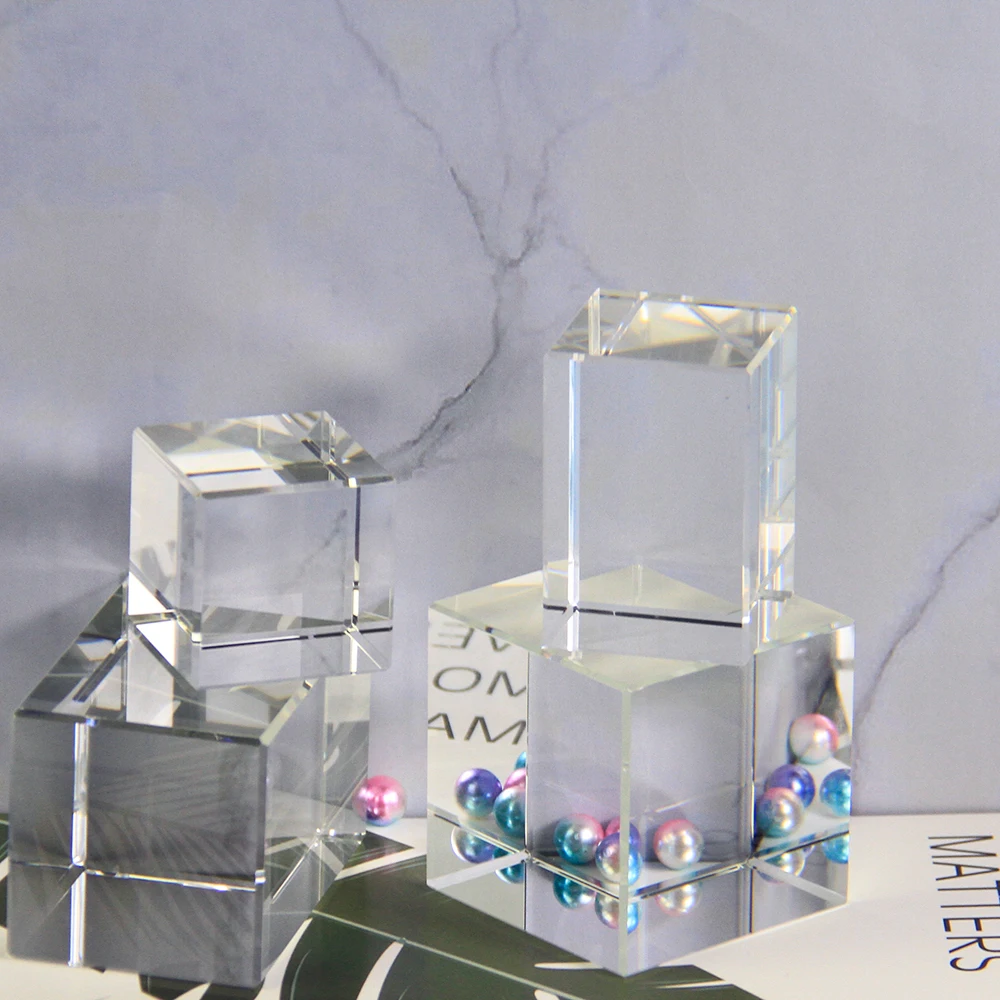 Wholesale K9 Sublimation Blank Crystal Glass Cubes Blank Crystal for ...
